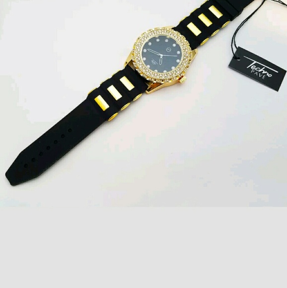 Accessories | Mens Hip Hop Quavo Gold Pt Luxury Watch Full Ic | Poshmark